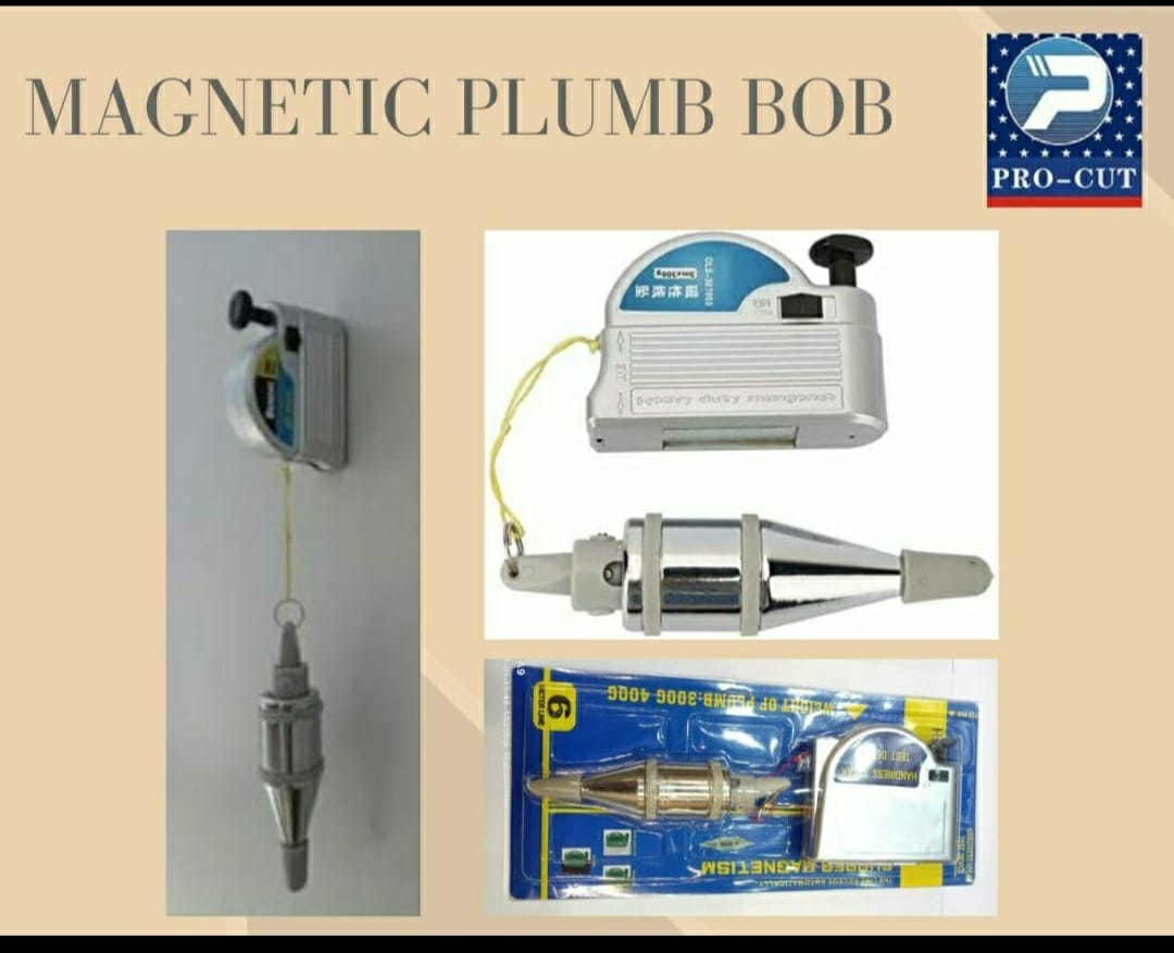 Magnetic Plum Bob 400gms x 6M Line Plumb Bob Kit with Magnet for ...