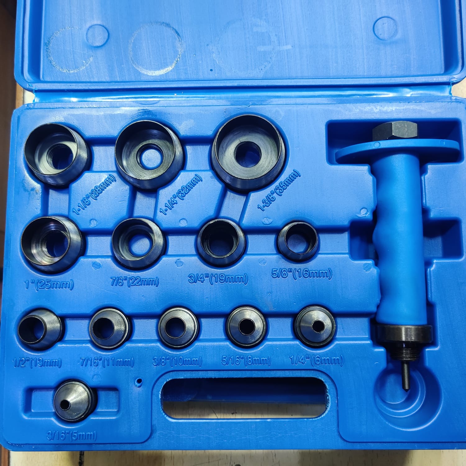 BreCraft®14-Piece Heavy-Duty Hollow Hole Punch Set – Metric & Imperial ...